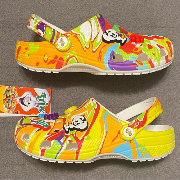 CROCS | Shoes | Trix Cereal X Crocs Classic Tie Dye Clog Sandal Size 3 ...